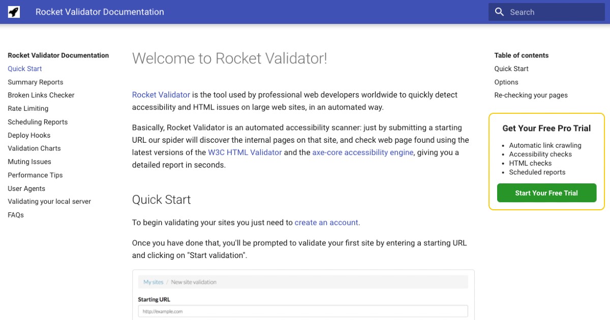 Reports - Rocket Validator Documentation